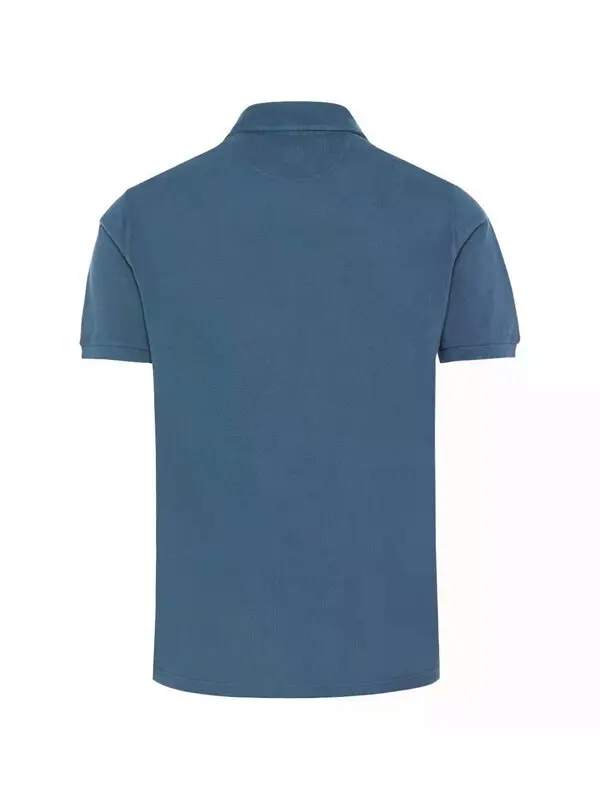 Fedeli Button Polo Shirt - Blue
