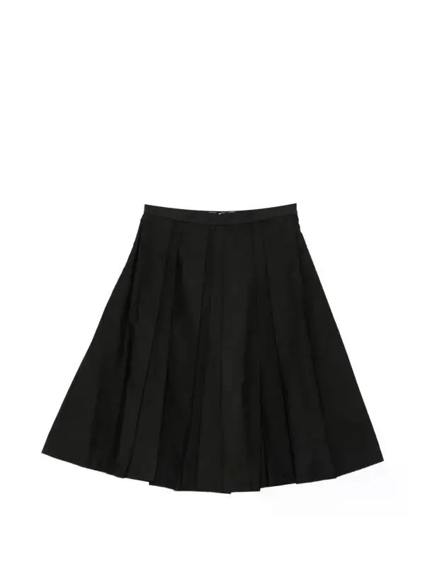 Ermanno Scervino Pleated A-line Skirt - Black