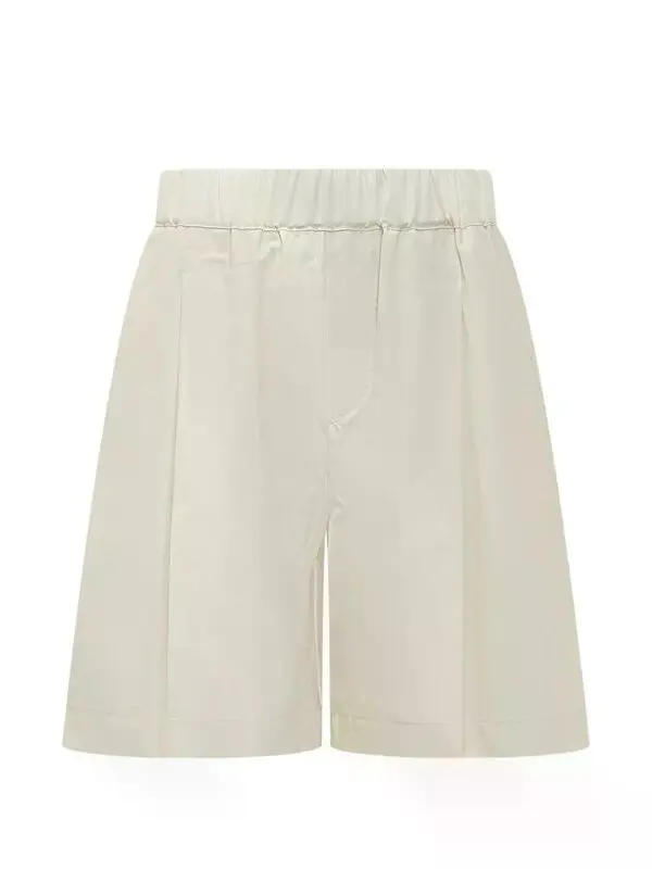 A PAPER KID Pleated Bermuda Shorts - Neutrals