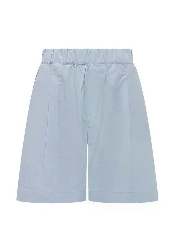 A PAPER KID Logo-patch Shorts - Blue