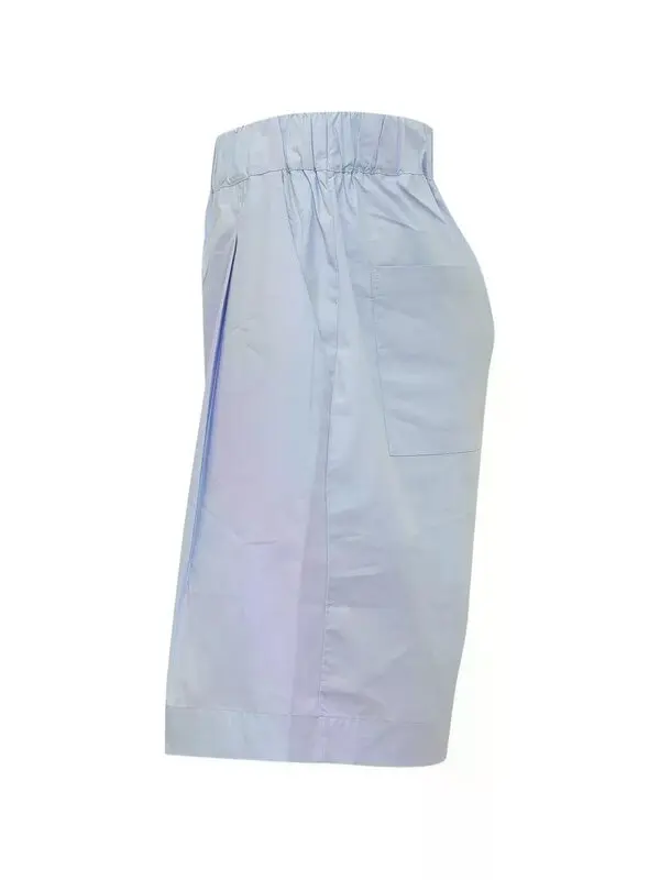 A PAPER KID Logo-patch Shorts - Blue