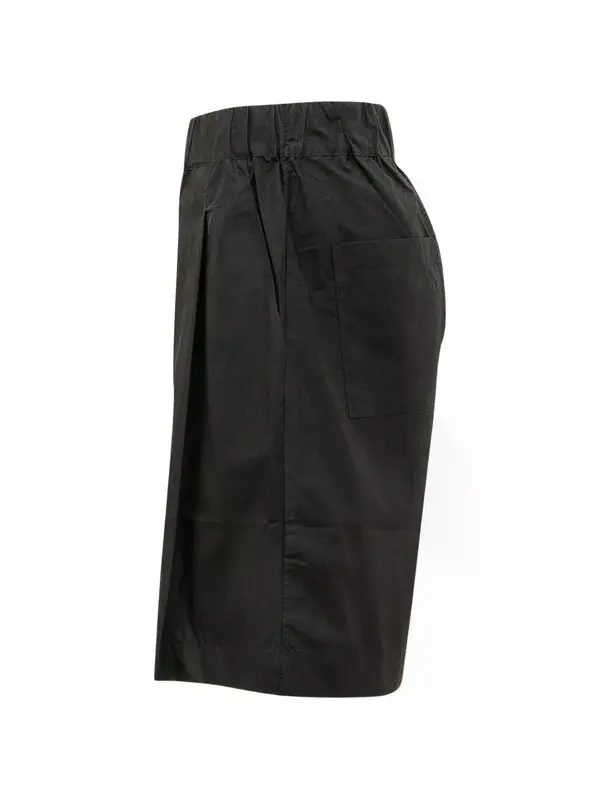 A PAPER KID Logo-patch Cotton Shorts