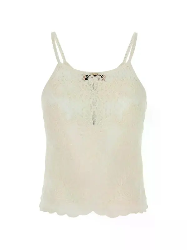 TWINSET Crochet Lace Camisole - Neutrals