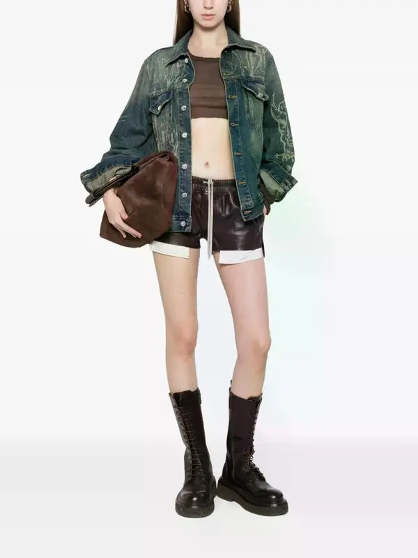 Rick Owens Long Sleeve Cropped Top