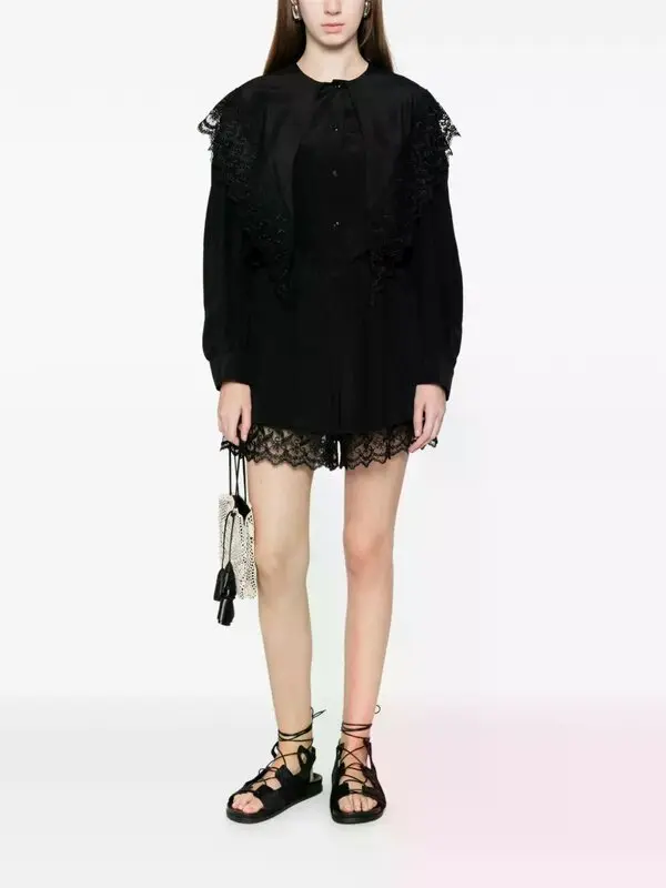 Simone Rocha Lace Trimmed Shirt