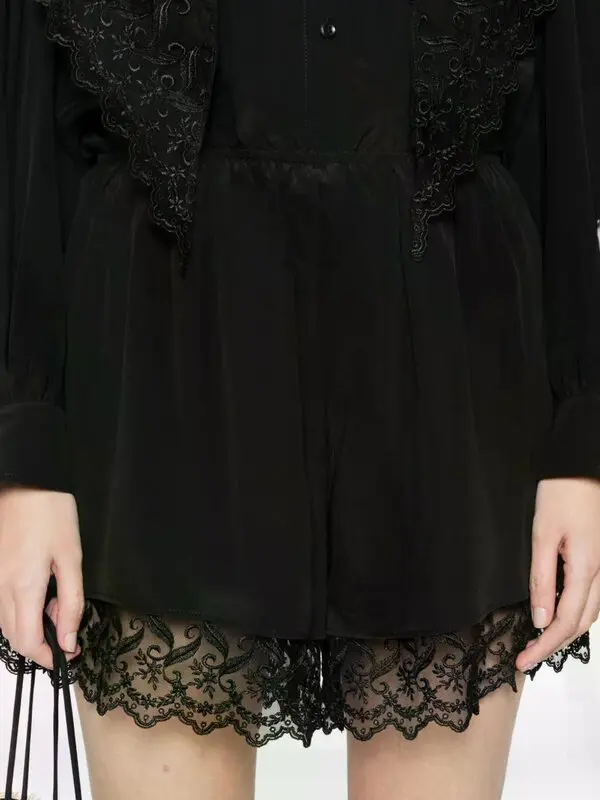 Simone Rocha Lace-trim Mini Shorts