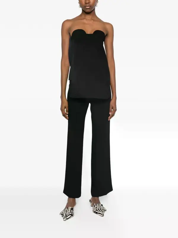 N°21 Tailored Button-fastening Trousers With Seam Detail