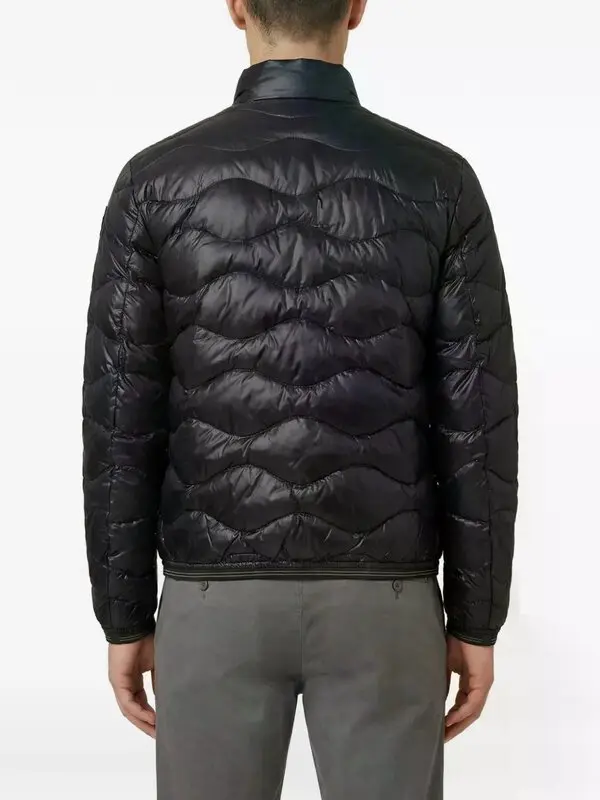 BLAUER. Quilted Zip Jacket - Black