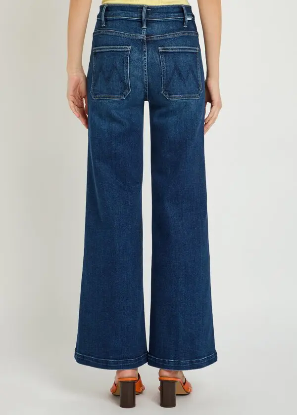 MOTHER Roller Skimp Wide-leg Stretch-denim Jeans