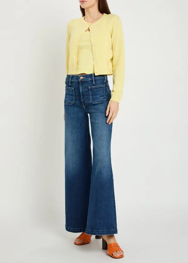 MOTHER Roller Skimp Wide-leg Stretch-denim Jeans