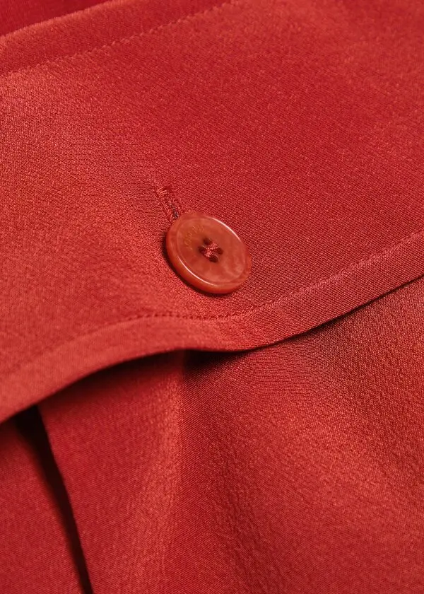 JOSEPH Kniza Belted Chiffon Top
