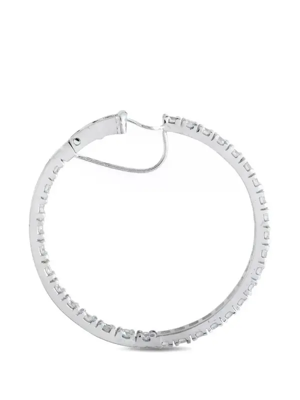 LB EXCLUSIVE Diamond Hoop Earrings