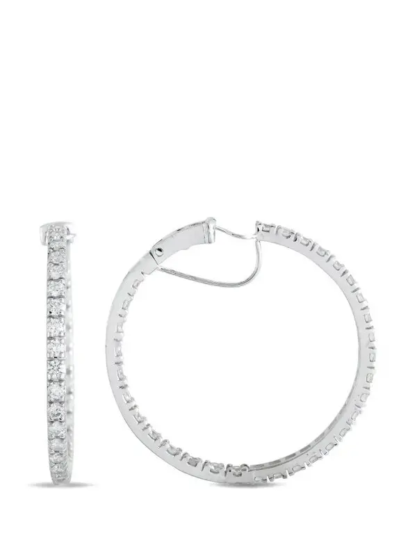 LB EXCLUSIVE Diamond Hoop Earrings