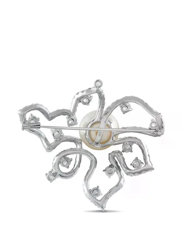 LB EXCLUSIVE Diamond And Pearl Brooch