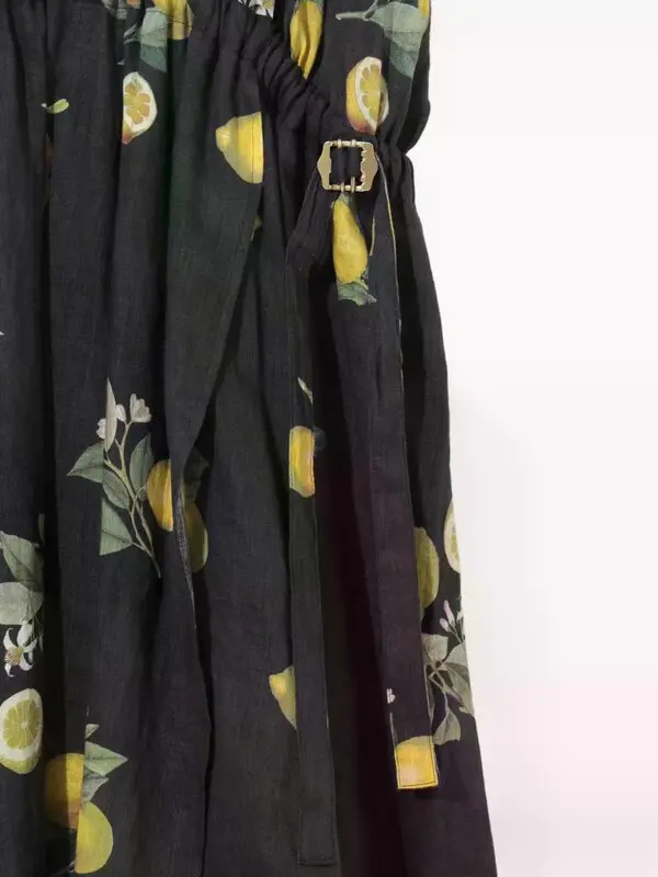 Undercover Citrus-print Button-fastening Dress