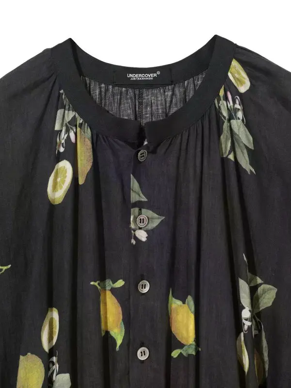Undercover Citrus-print Button-fastening Dress