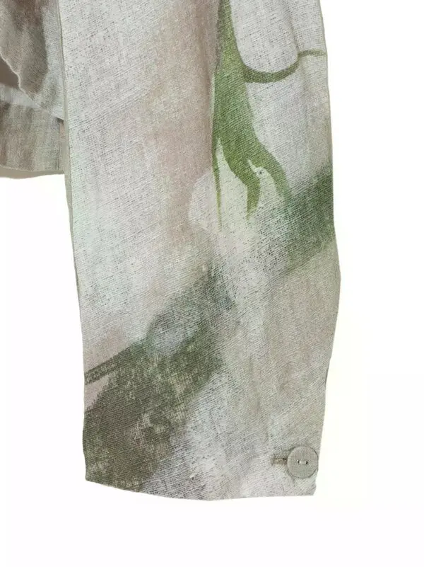 Undercover Graphic-print Linen Jacket