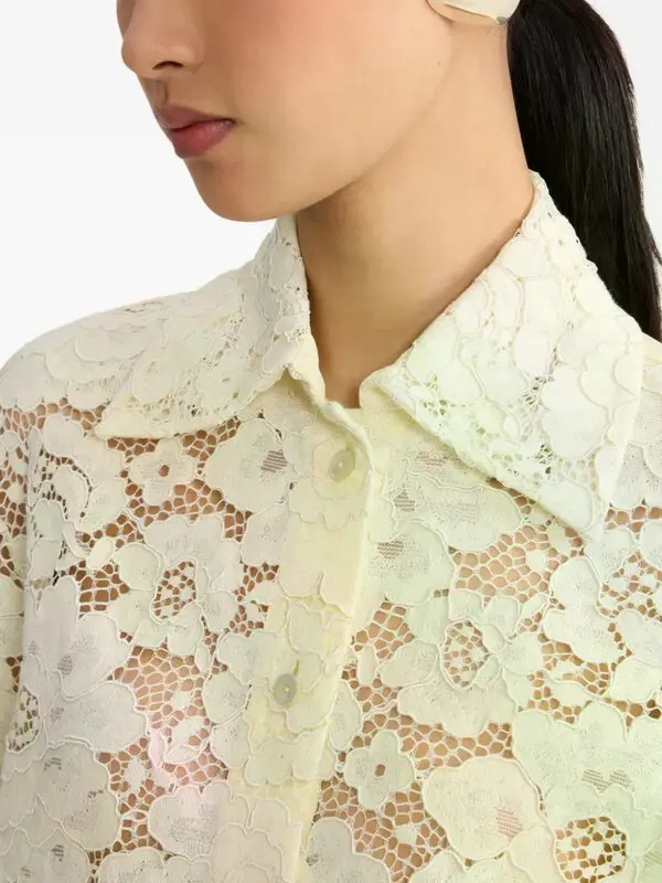 PATOU Lace Shirt - Yellow