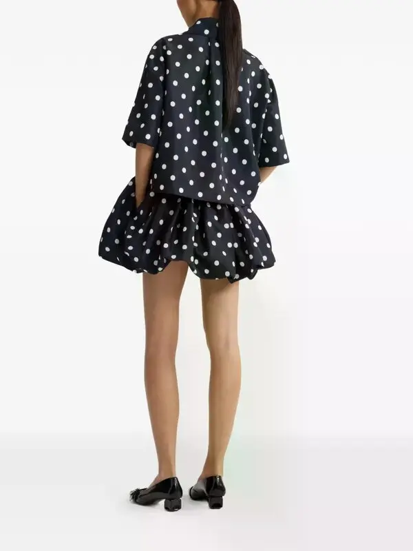 PATOU Polka Dot Short-sleeved Shirt - Black