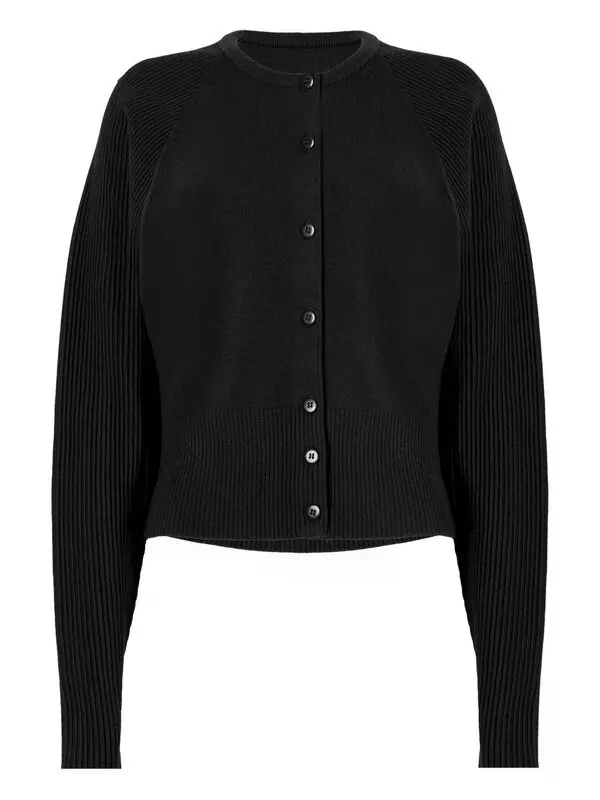 Wolford Ribbed Knit Cardigan - Black