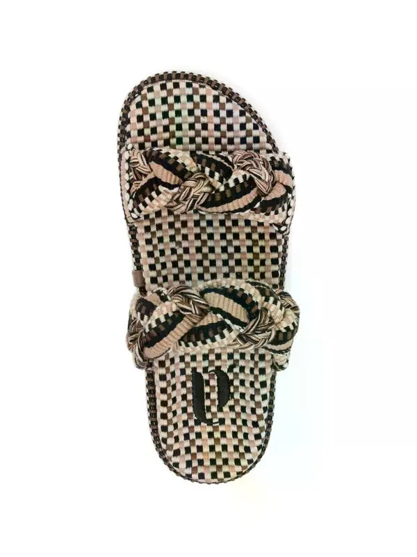 AMAMBAIH Daniela Braided Raffia Sandals - Neutrals