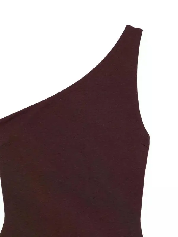 Matteau Asymmetrical One-shoulder Swimsuit - Brown
