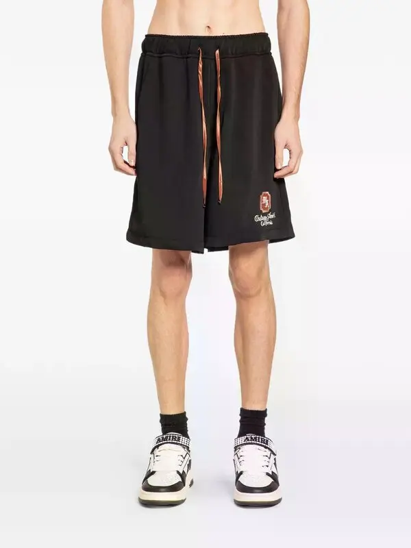 Amiri Ma Chateau Embroidered Drawstring Shorts