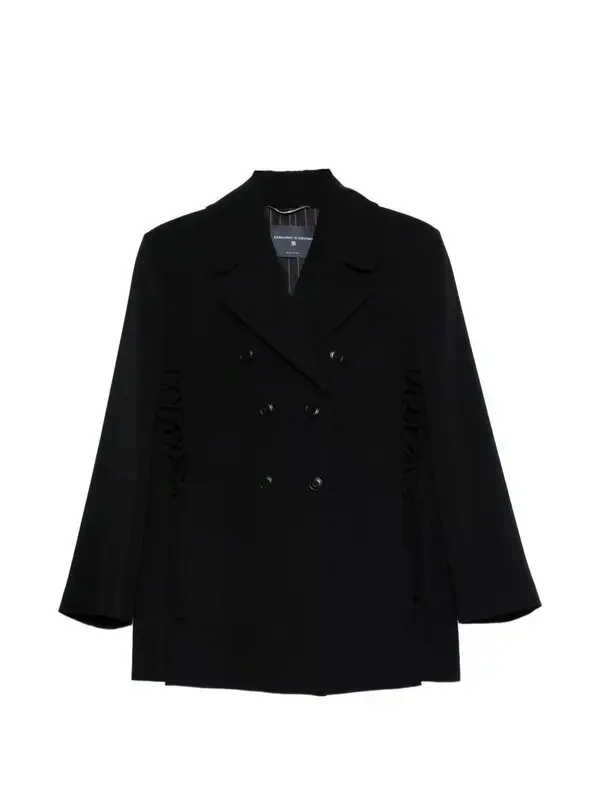 Ermanno Scervino Double-breasted Blazer With Lace-up Detailing