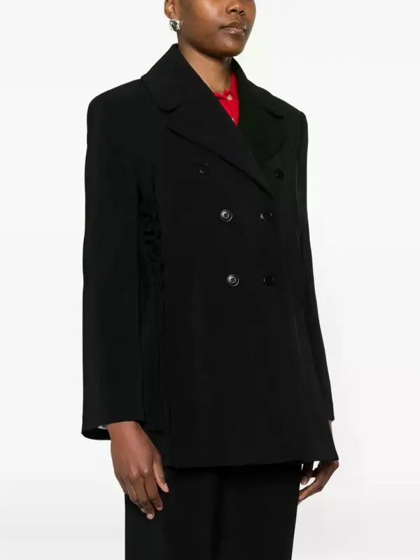 Ermanno Scervino Double-breasted Blazer With Lace-up Detailing