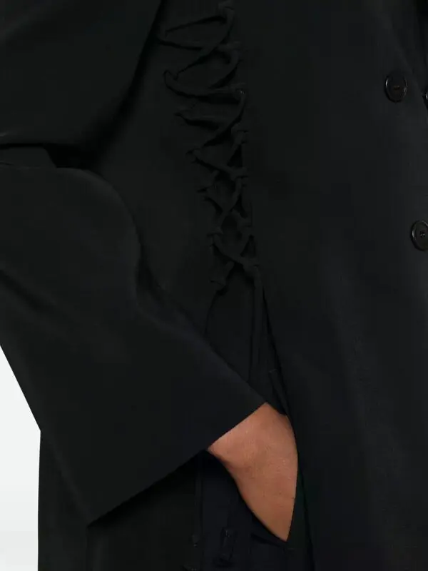 Ermanno Scervino Double-breasted Blazer With Lace-up Detailing