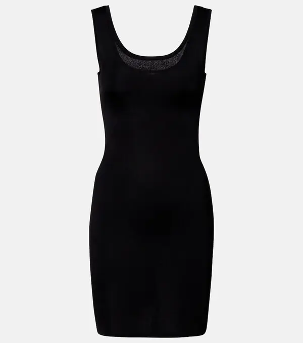 Saint Laurent Jersey Mini Dress - Black