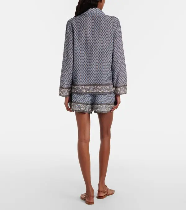 Veronica Beard Vivaldi Printed Shorts