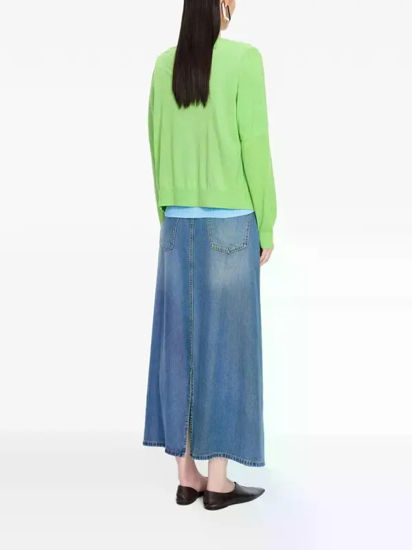 JNBY Logo-patched A-line Skirt