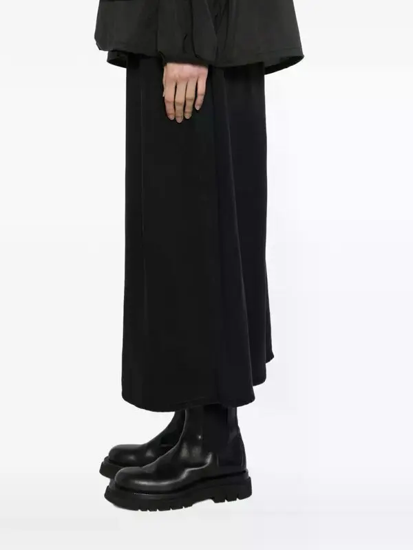 JNBY Logo-patched A-line Skirt - Black