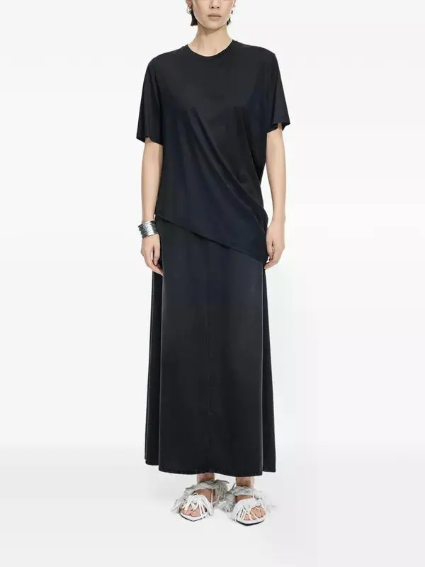 JNBY Logo-patched A-line Skirt - Black