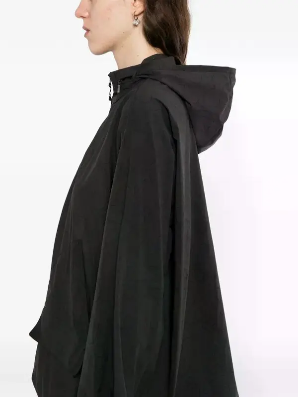 JNBY Floral-print Hooded Jacket - Black