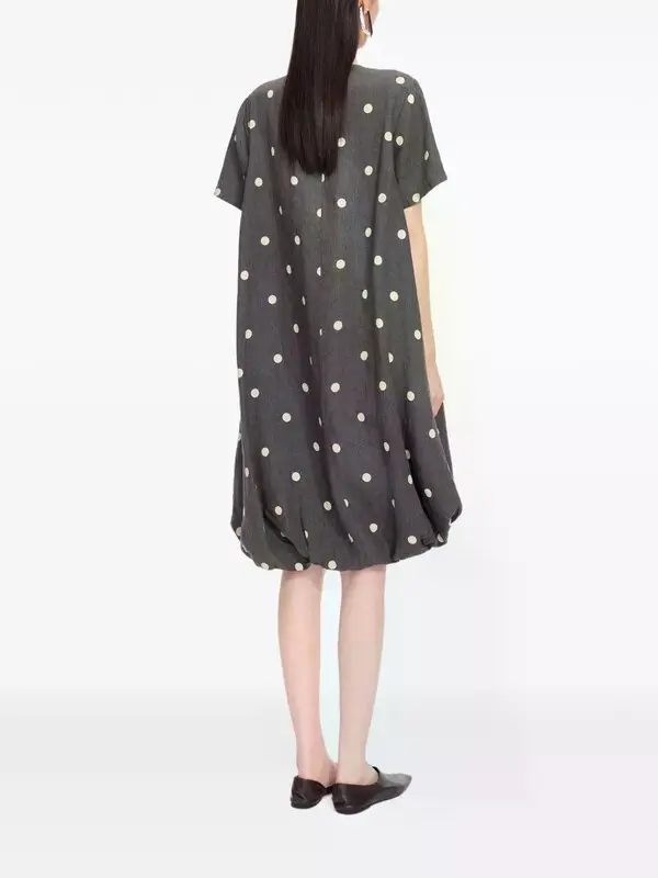 JNBY Polka Dot Mini Dress - Brown