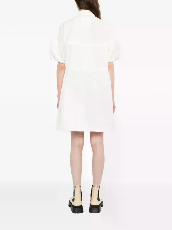 JNBY A-line Short Sleeve Dress With Ruffled Detailing