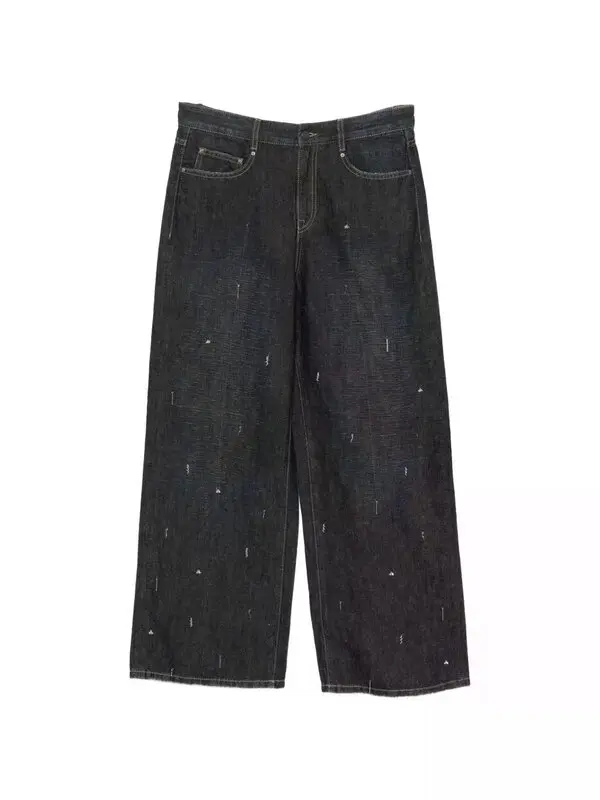 JNBY Pin Embellished Wide-leg Jeans
