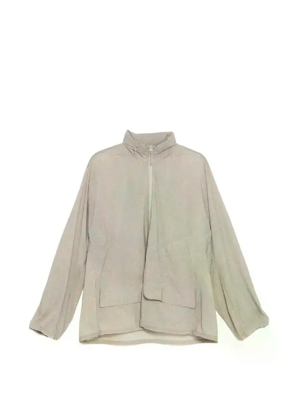 JNBY Floral-print Oversized Hooded Jacket - Neutrals