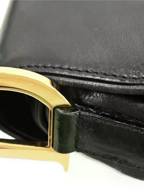 Dior 2000 Saddle Leather Handbag - Black