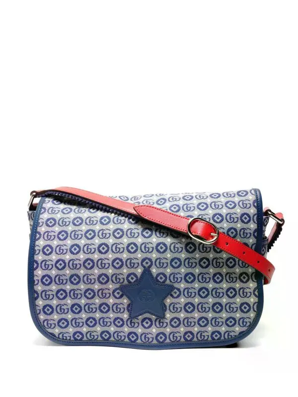 Gucci Gg Star Canvas Shoulder Bag - Grey