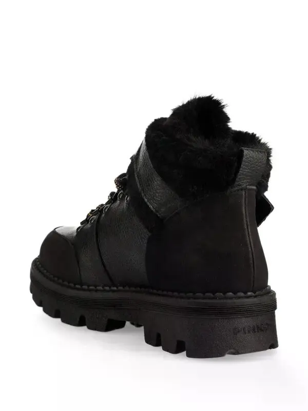 Pinko Ortica Leather Ankle Boots