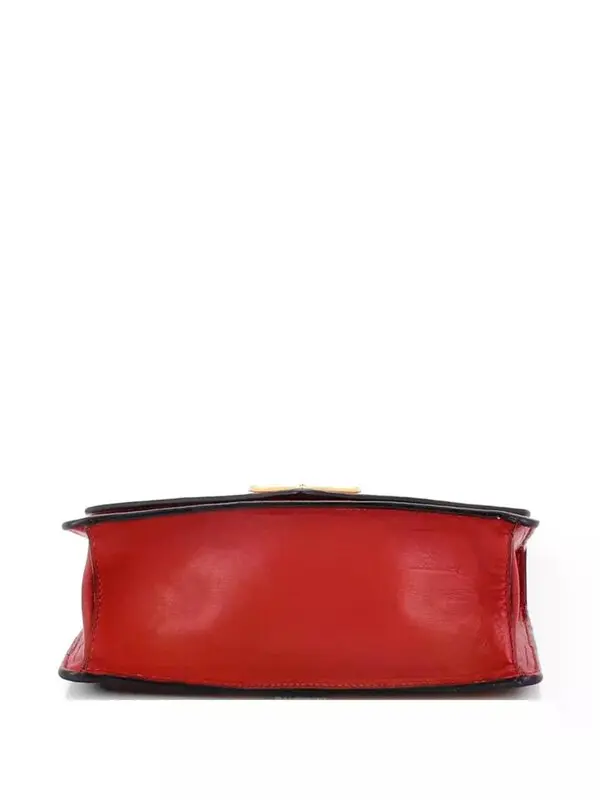 Prada Saffiano Leather Envelope Flap Chain Shoulder Bag