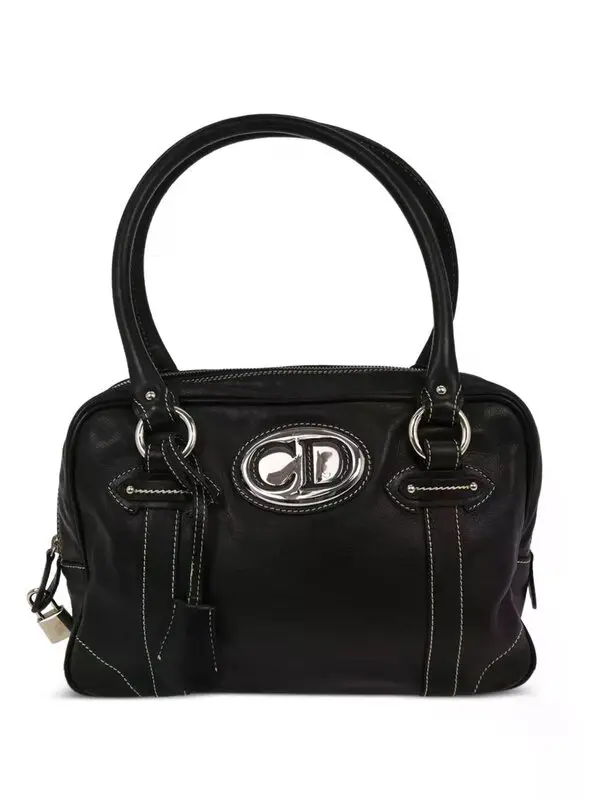 Dior 2006 Leather Top-handle Tote Bag