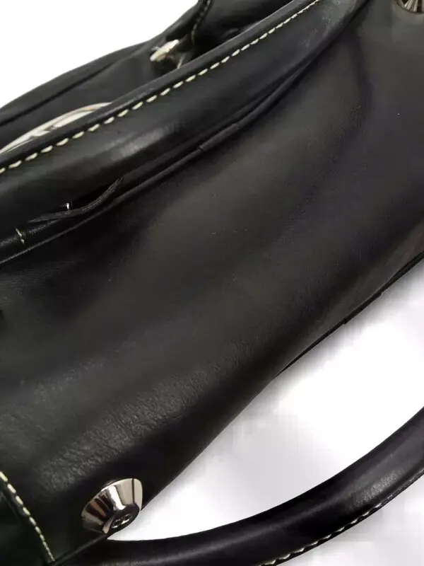 Dior 2006 Leather Top-handle Tote Bag