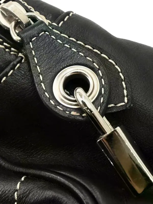 Dior 2006 Leather Top-handle Tote Bag