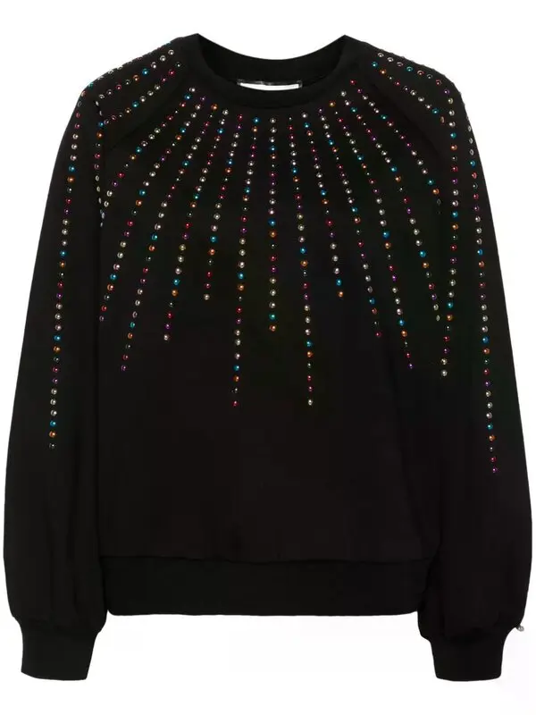 NISSA Stud-embellished Crew Neck Jumper
