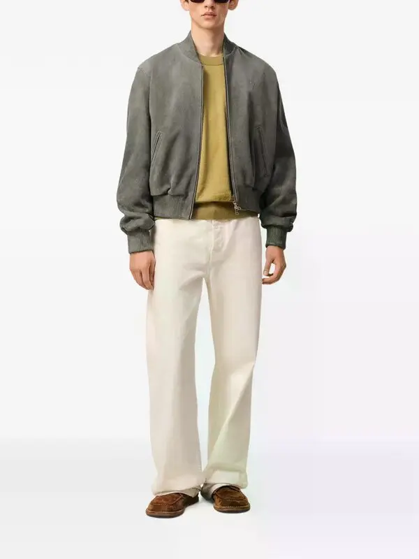 AMI Paris Goat Suede Bomber Jacket