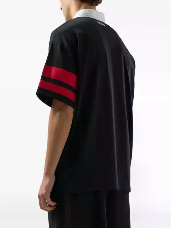 Gcds Logo Striped Polo Shirt
